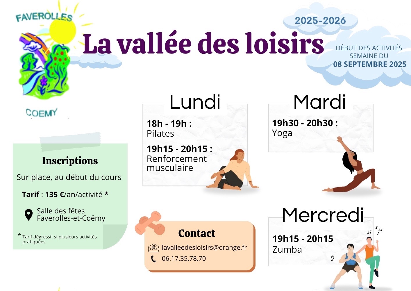Activités sportives - Mairie de Faverolles-et-Coemy % Activités ...